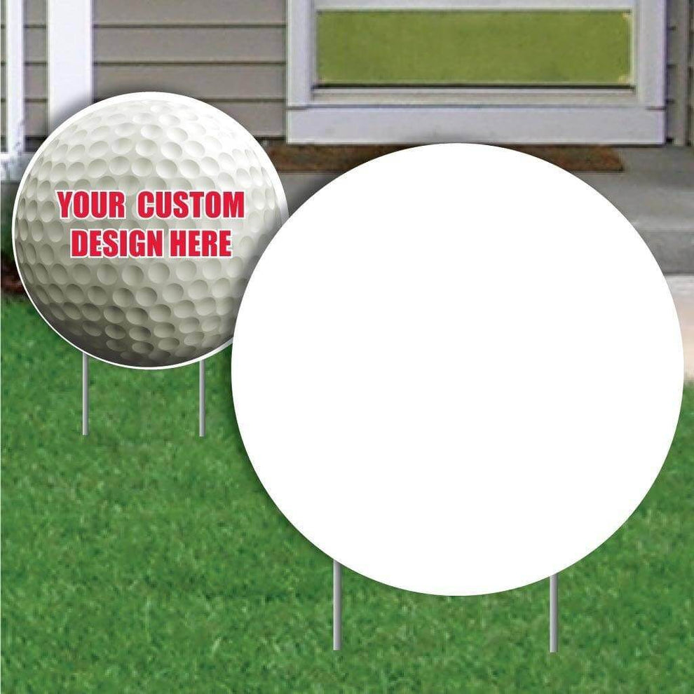 12" Round Corrugated Plastic Yard Sign Blank | VictoryStore ...