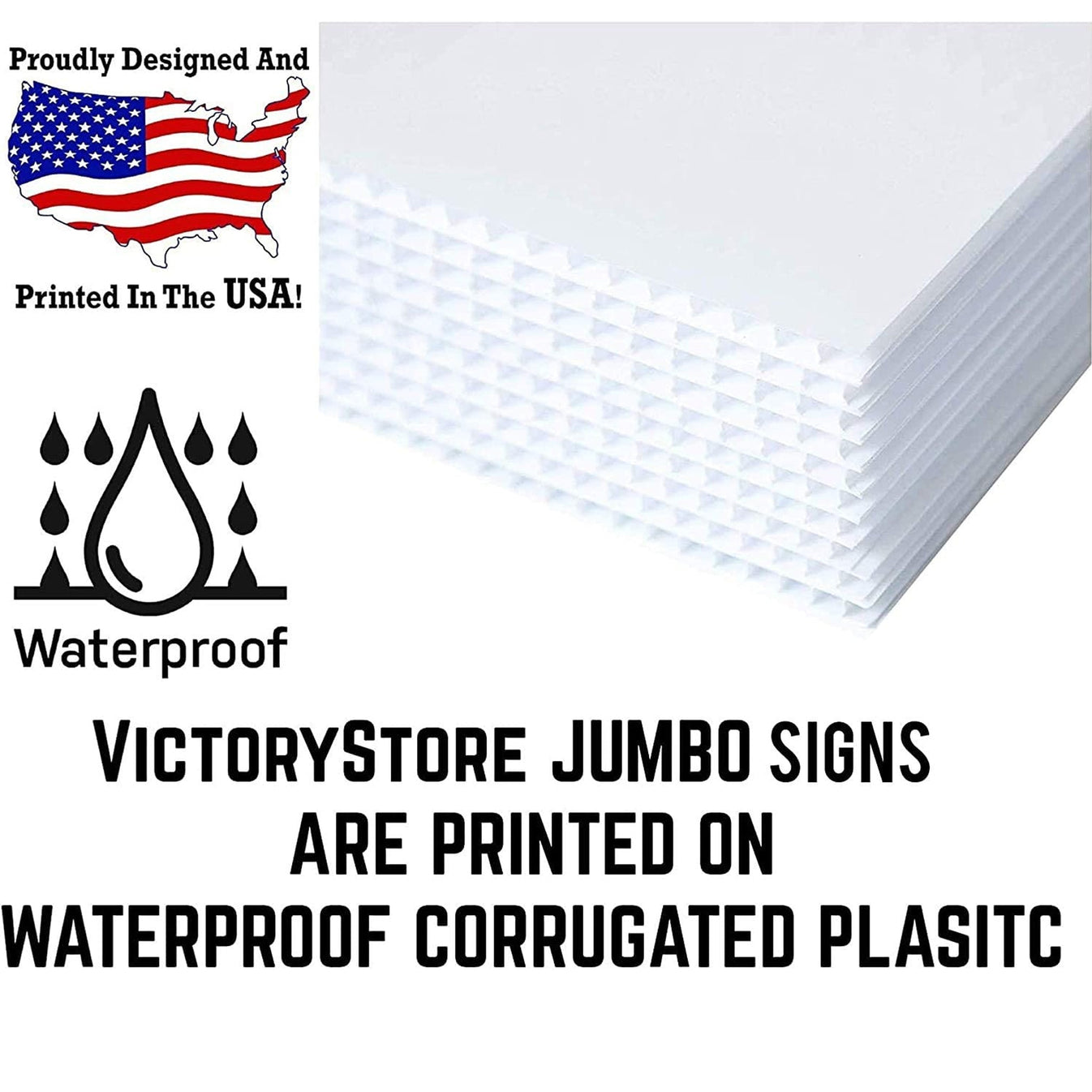 12" x 18" Corrugated Plastic Yard Signs – Custom Printed Lawn Signs ...