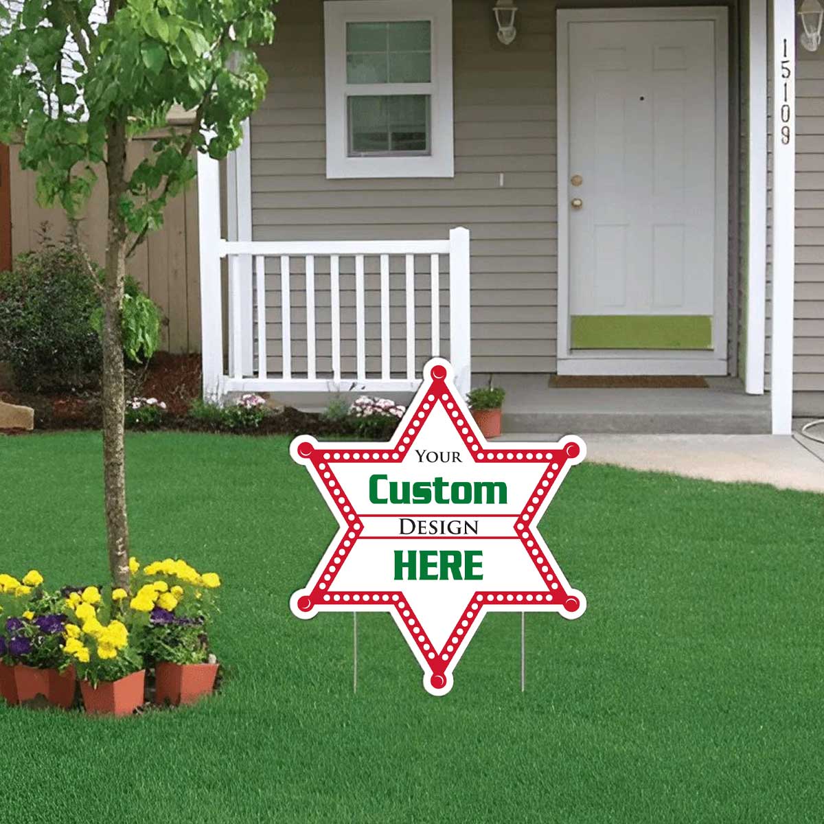 Custom Sheriff Star Shaped Sign | Cheap & Fast – VictoryStore.com