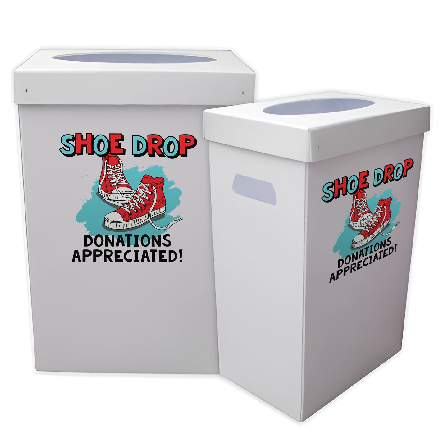 22.3 Gallon - Custom Disposable Plastic Trash Can - Donation Bin ...
