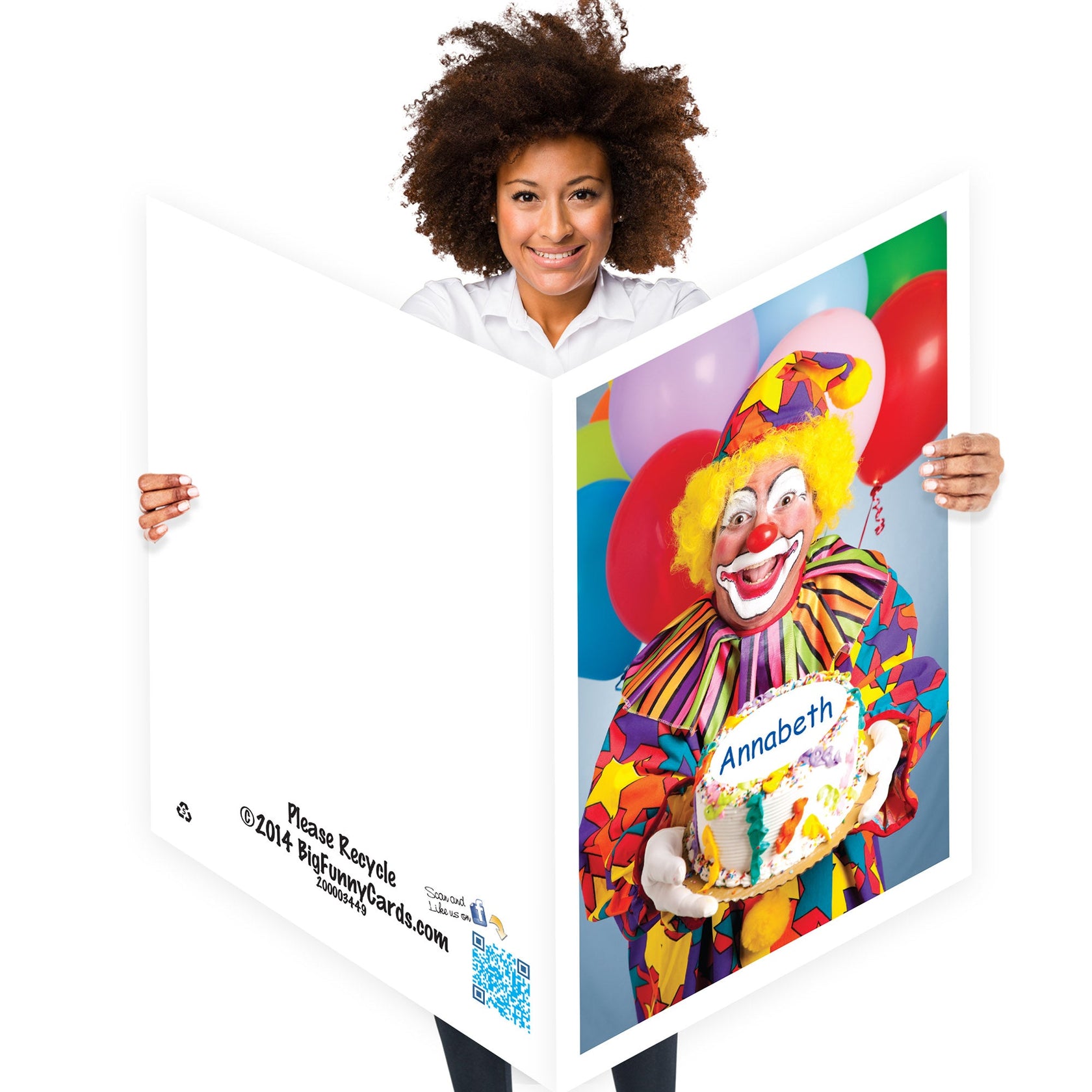 Giant Creepy Clown Birthday Greeting Card | VictoryStore – VictoryStore.com