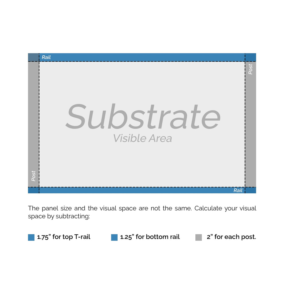 3'x4' Aluminum Composite Sign with Vinyl Frame Kit | Low-Maintenance ...