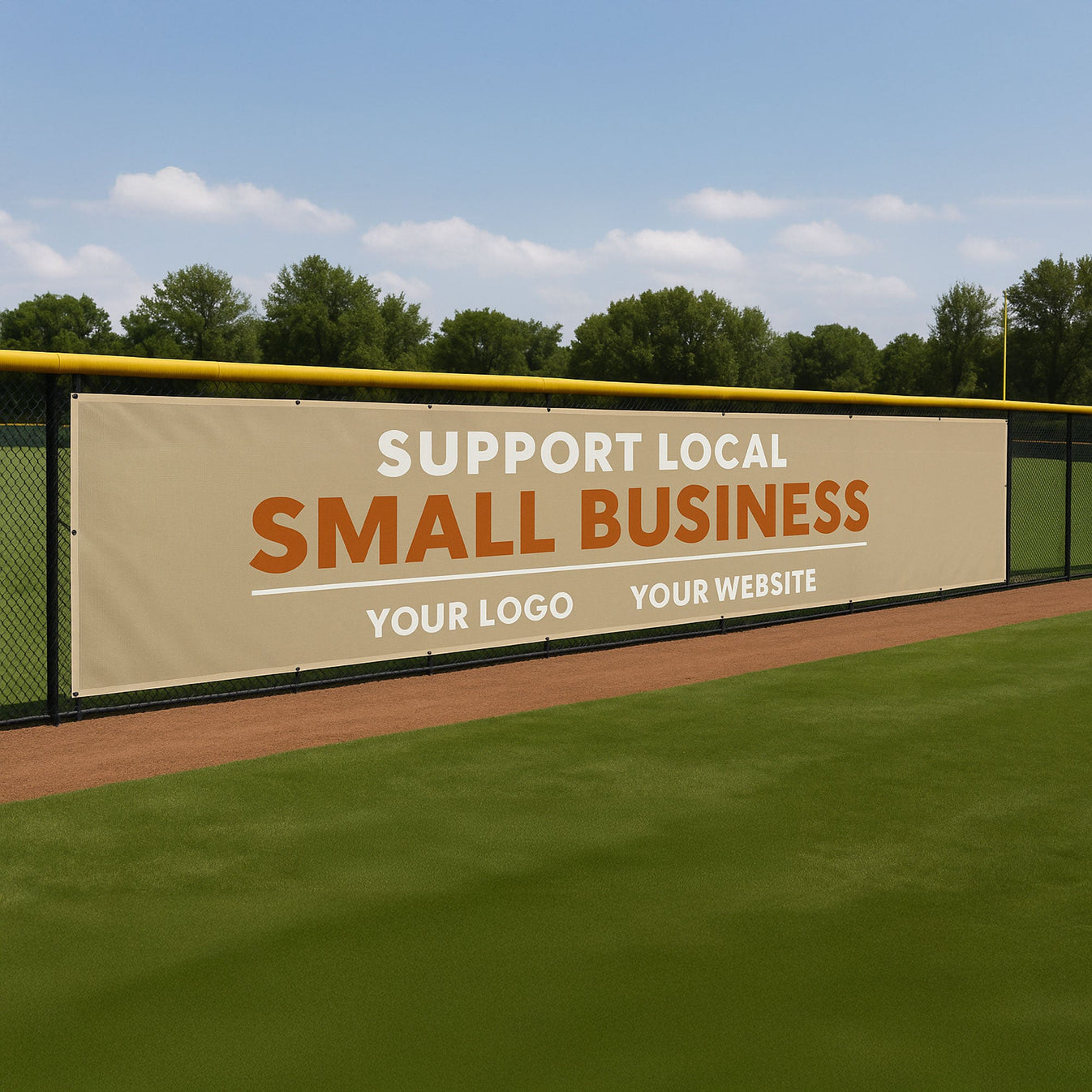 6x25 Mesh Banner – Custom Printed, Wind-Resistant Outdoor Signage ...