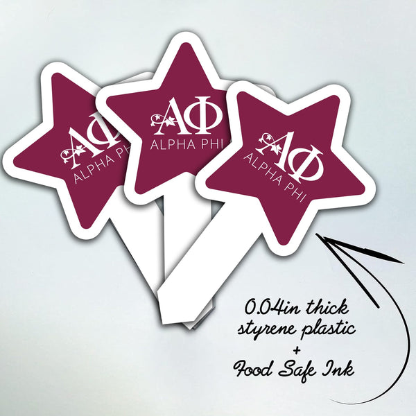 Alpha Phi Cupcake Toppers – VictoryStore.com