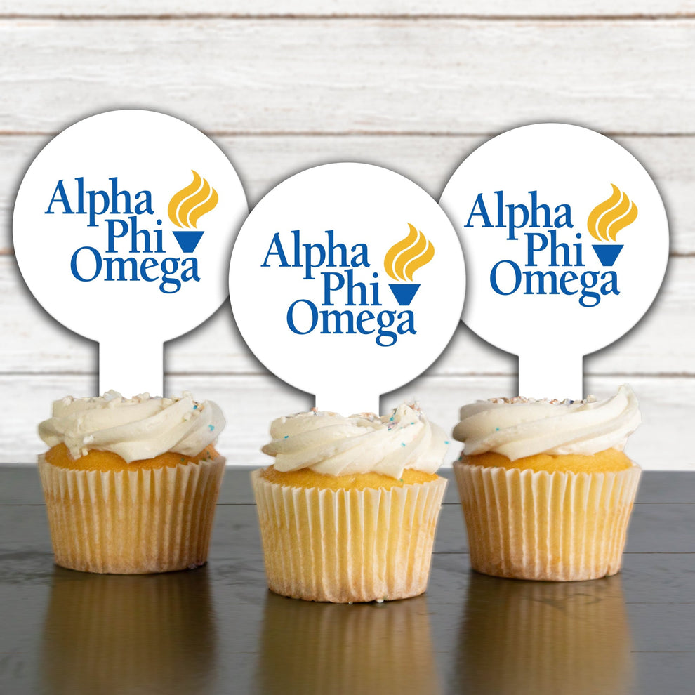 Alpha Phi Omega Cupcake Toppers – VictoryStore.com