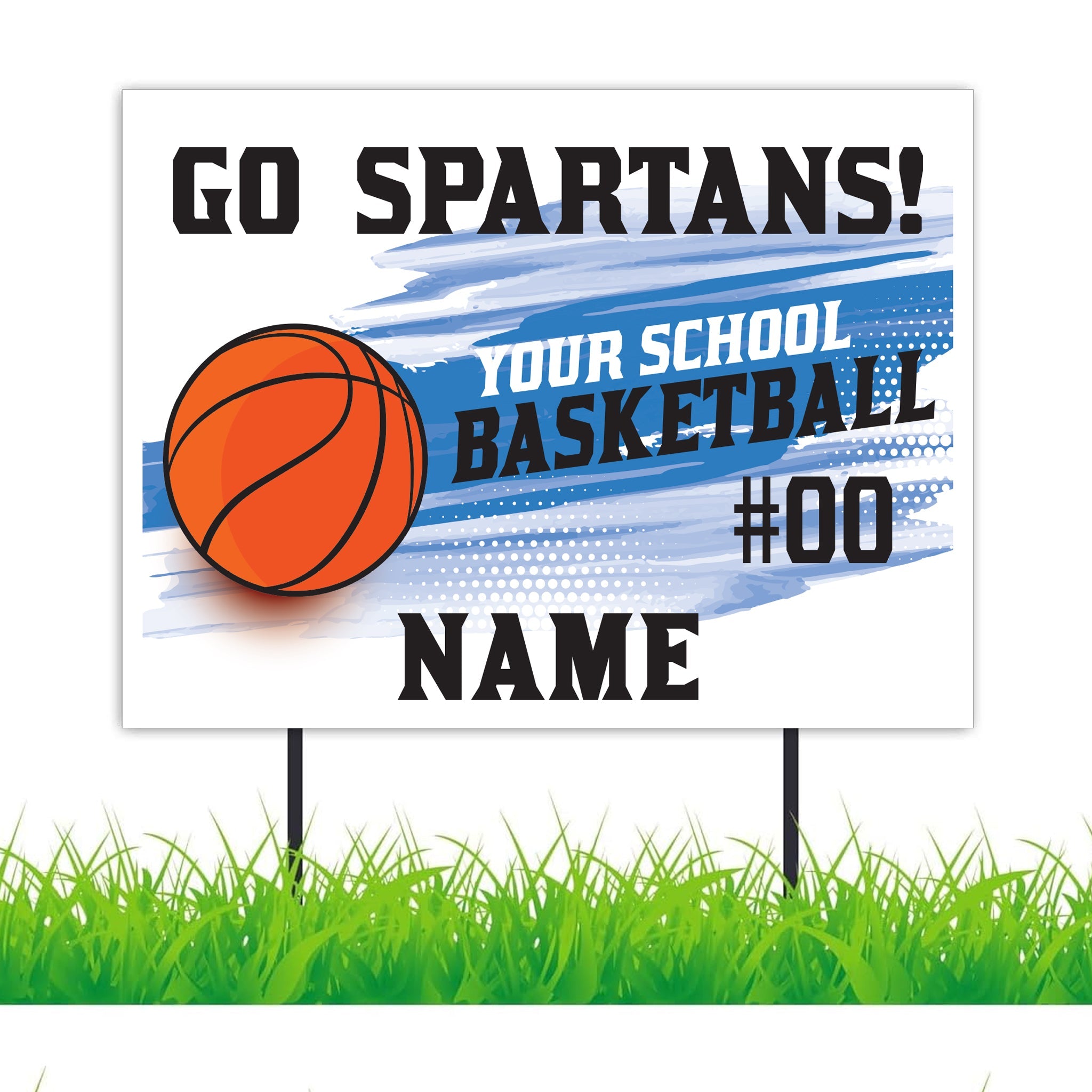 Custom Basketball Team Yard Signs | 18"x24" Durable & Weatherproof ...
