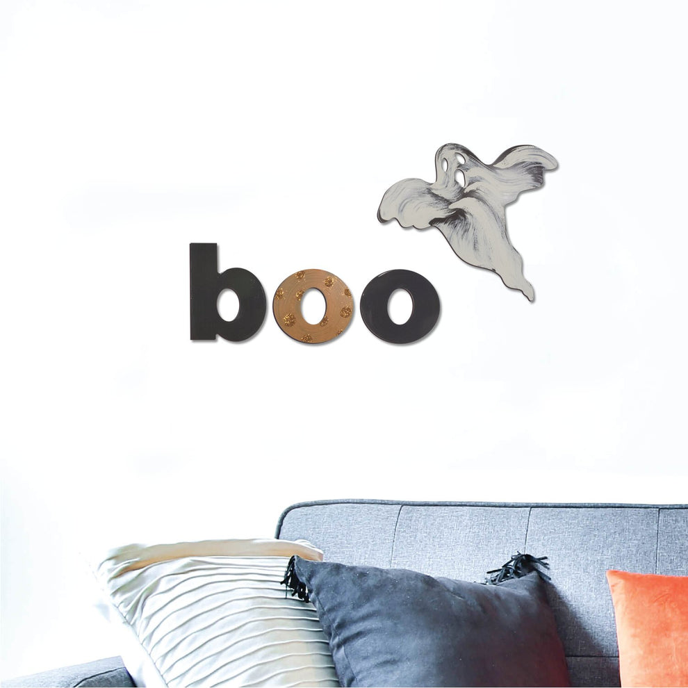 Boo Hand Painted Halloween Decor | Letter2Word – VictoryStore.com