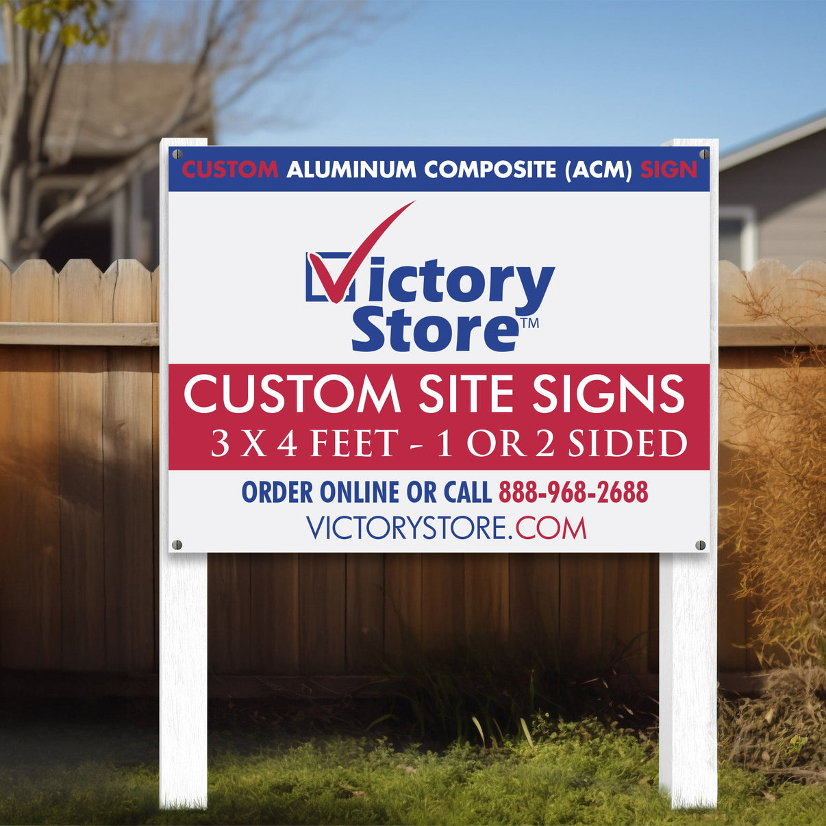 Custom 3'x4' Aluminum Composite Sign | Durable ACM Sign for Indoor ...
