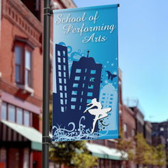 Custom Campus Pole Banner - Performing Arts Style – VictoryStore.com