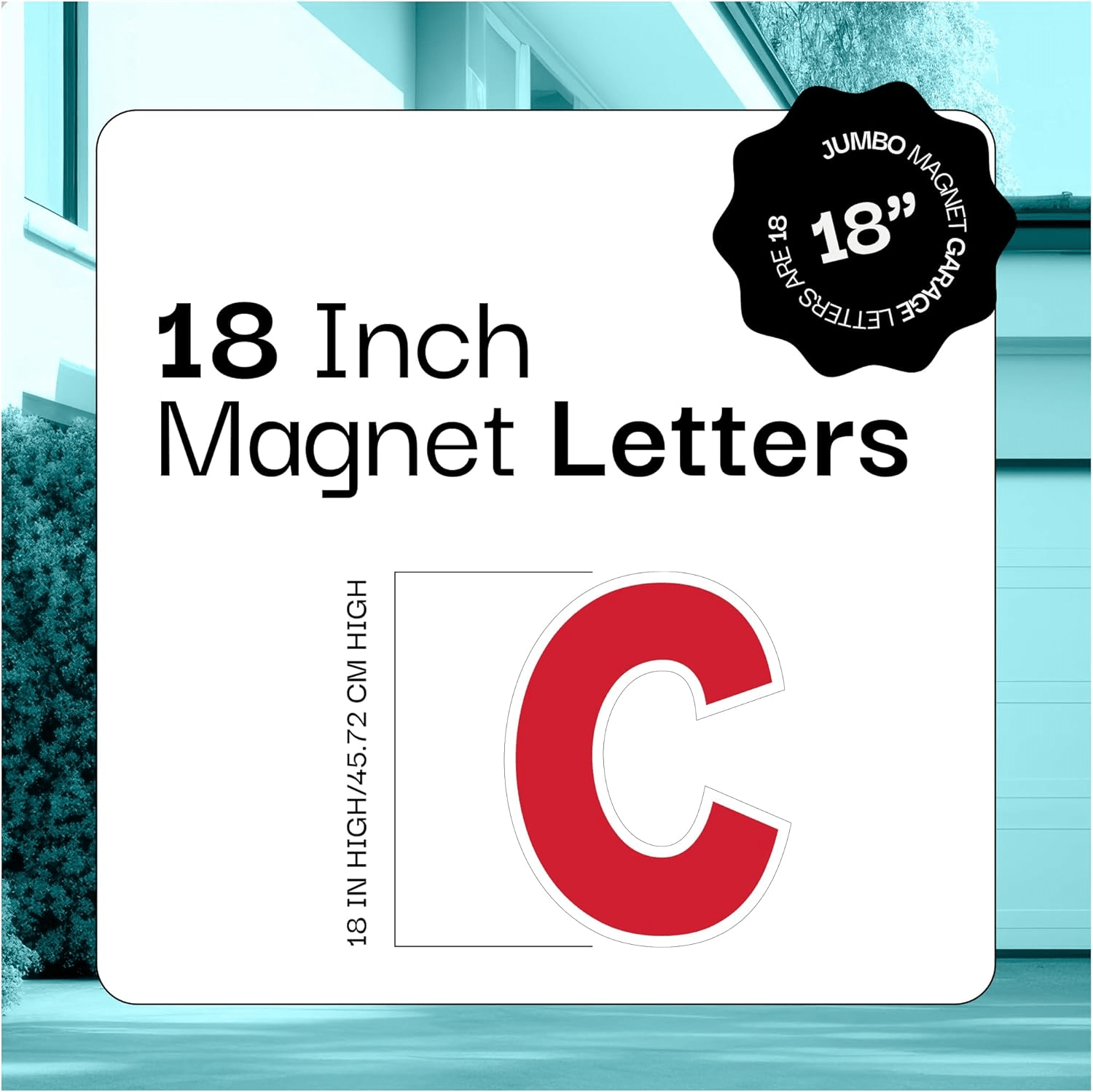 18" Custom Garage Magnet Letters – Magnetic Words & Numbers ...