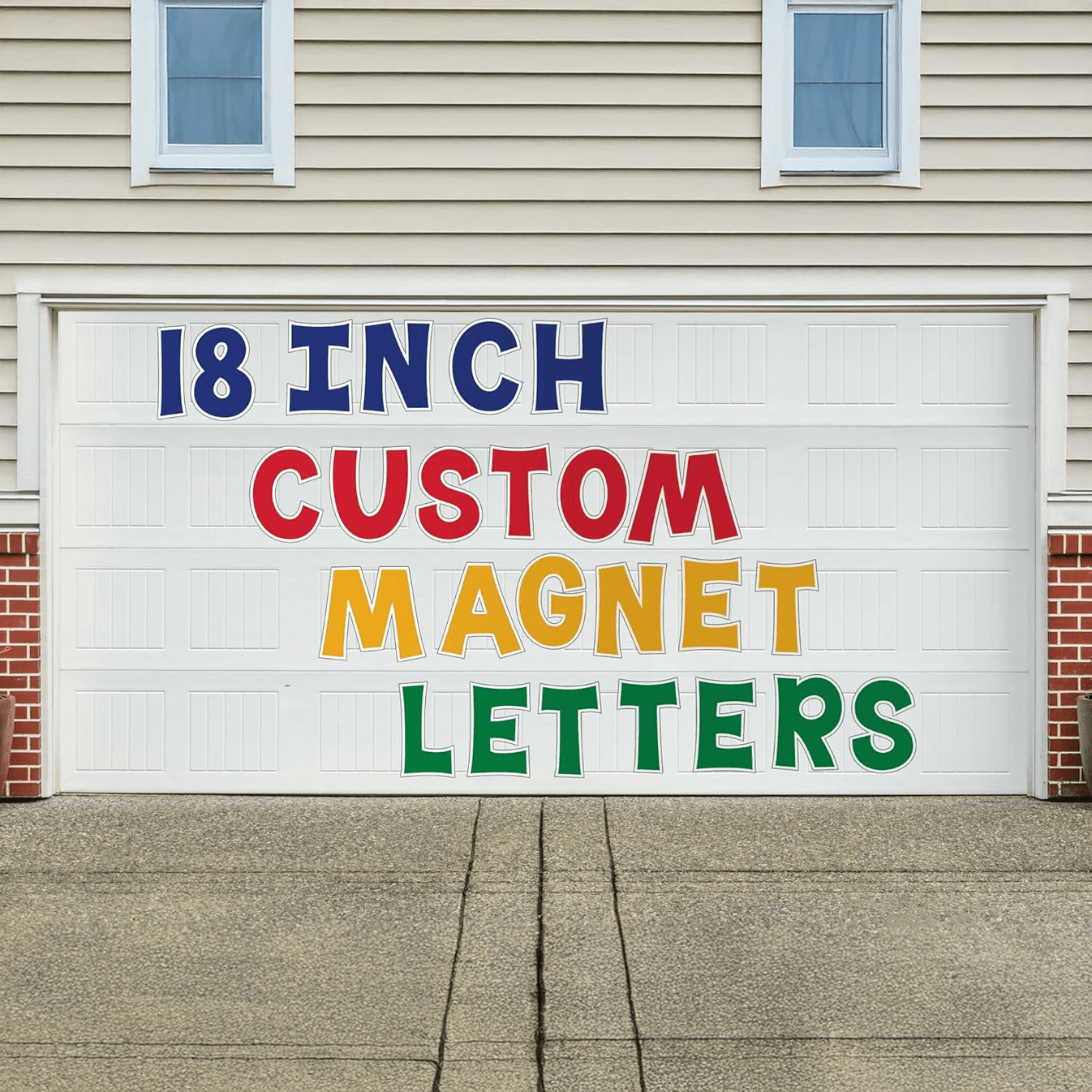 18" Custom Garage Magnet Letters – Magnetic Words & Numbers ...