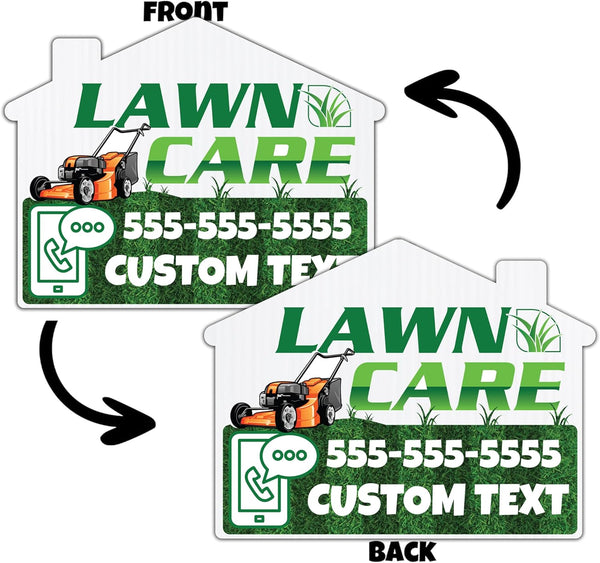 Custom Lawn Care Yard Signs | 10-Pack – VictoryStore.com
