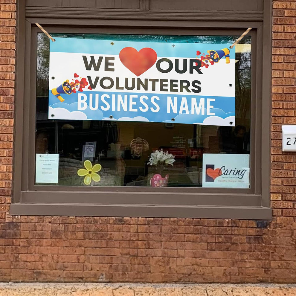 Custom Volunteer Appreciation Banner - 3x6 Feet Vinyl – VictoryStore.com