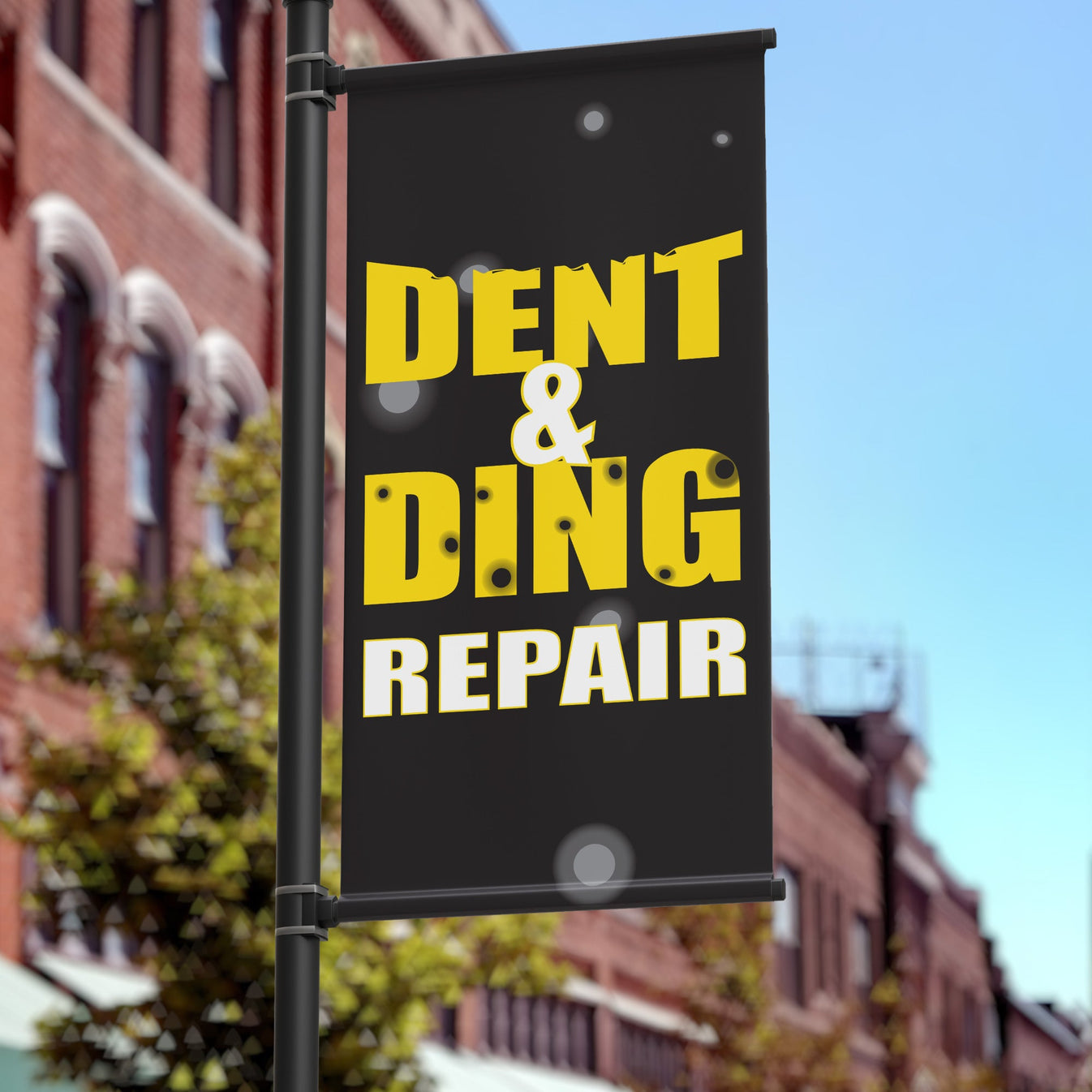 Dent and Ding Repair Pole Banner | 18"x36" | VictoryStore ...