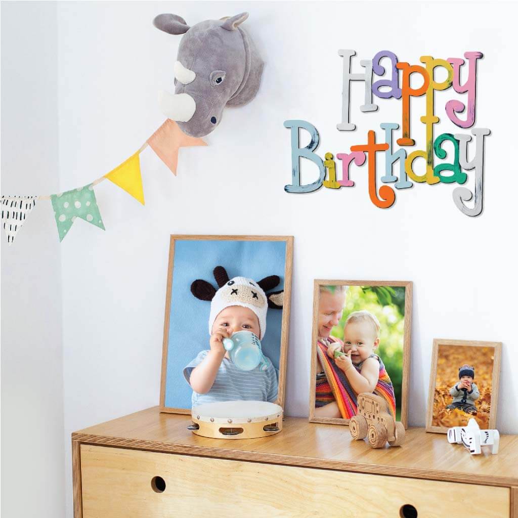 Happy Birthday Wall Decor | Letter2Word – VictoryStore.com
