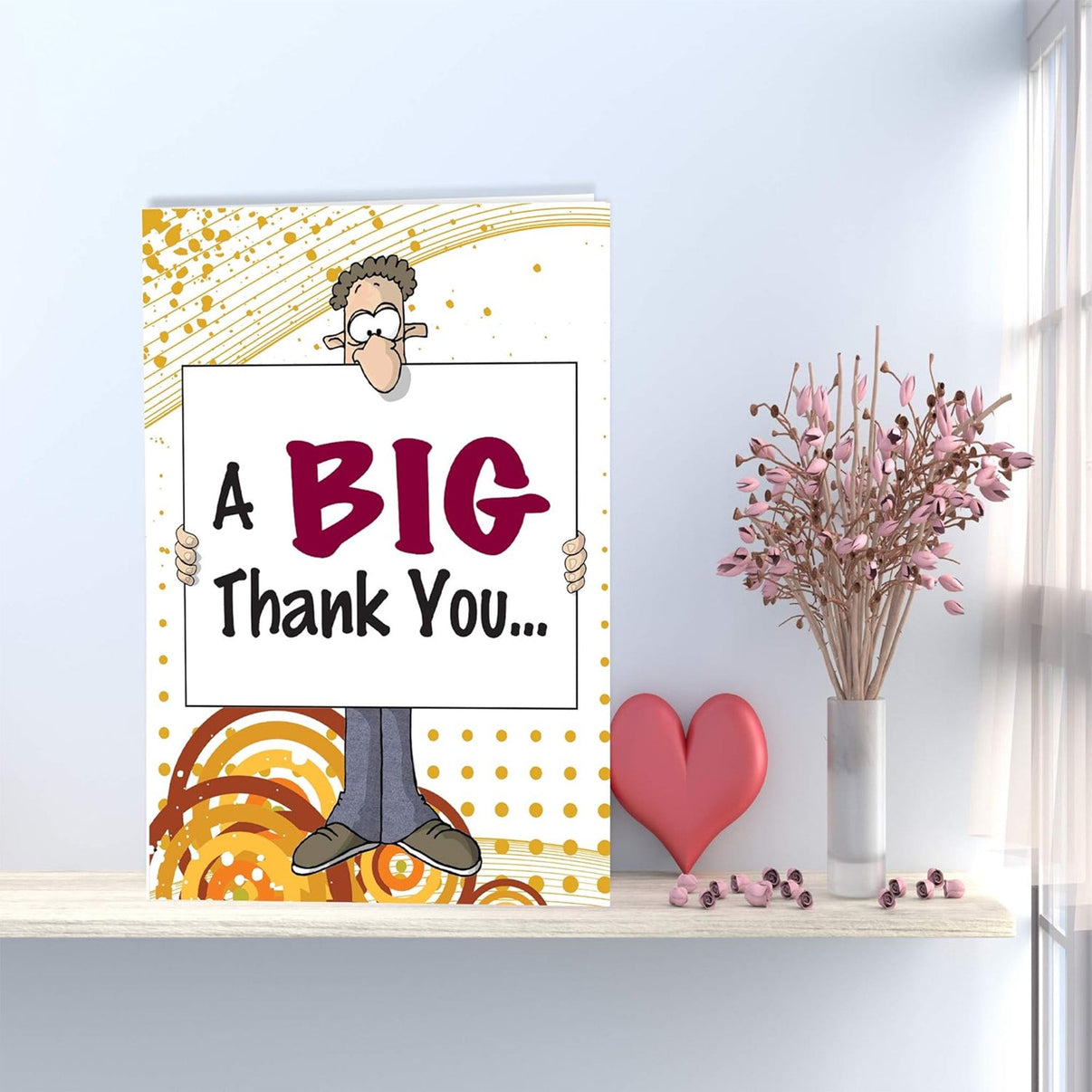 3-Foot Thank You Card - Custom Inside Text, Big Nose Design ...