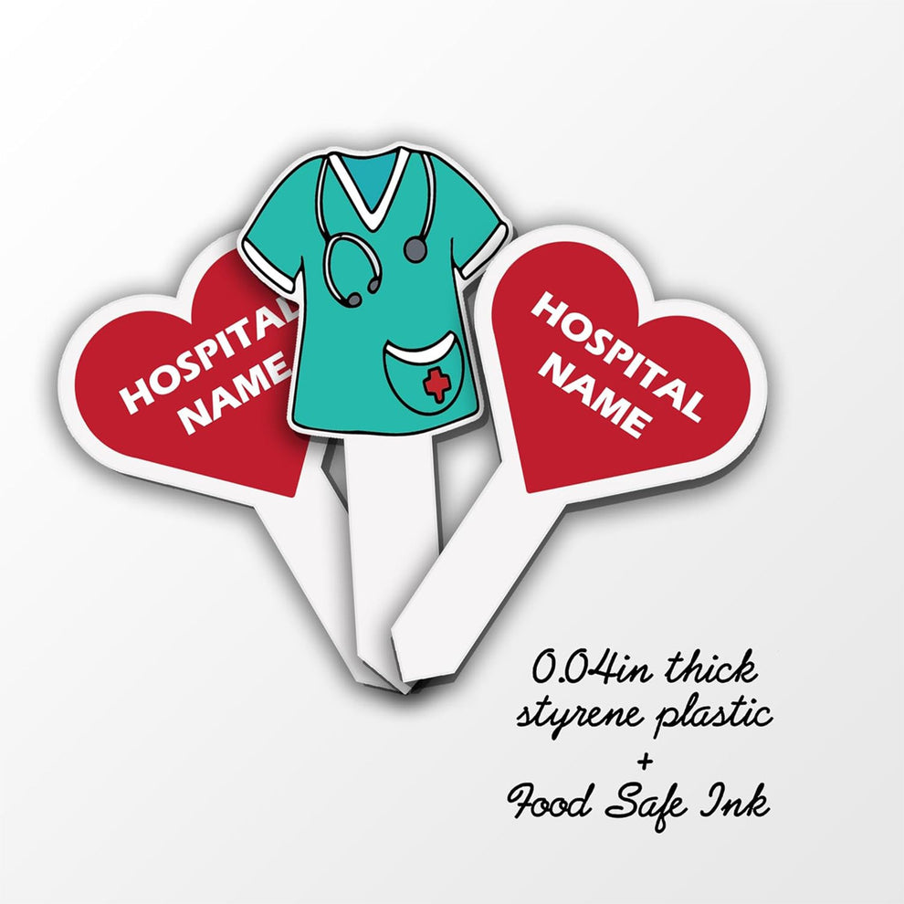Custom Medical Staff Cupcake Toppers - Personalized Picks ...