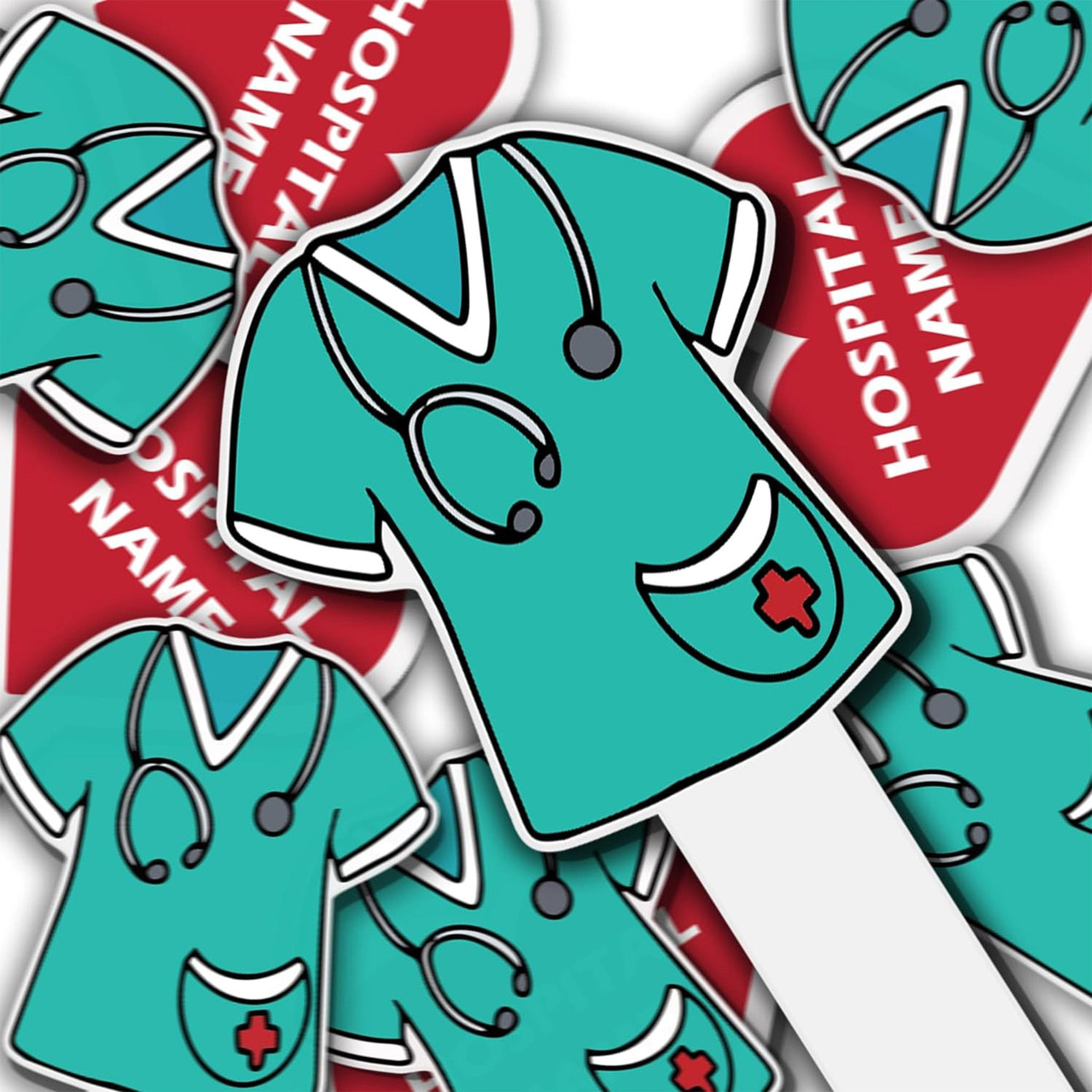 Custom Medical Staff Cupcake Toppers - Personalized Picks ...