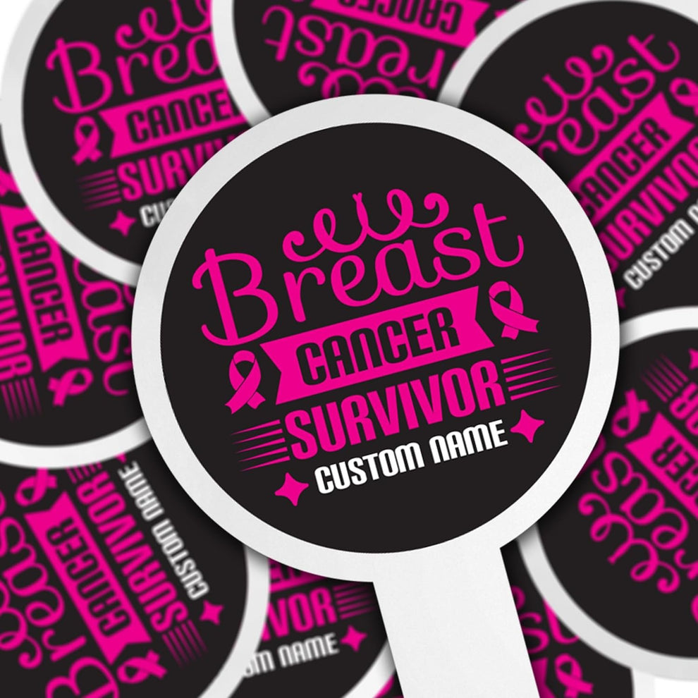 Custom Breast Cancer Cupcake Toppers – VictoryStore.com