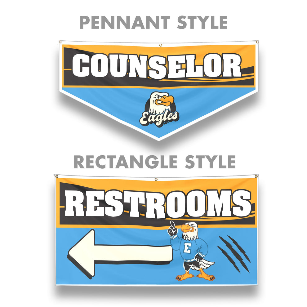 Custom School Location Banners | 2x4 Ft Vinyl Signs, Double-Sided ...