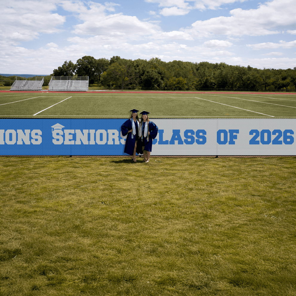 School Seniors Mesh Fence Banner | Class of Graduation | VictoryStore ...