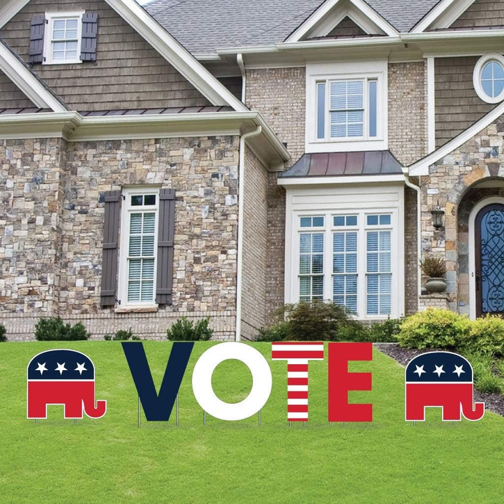 Show Your Support with Our Durable Republican Party Sign Set ...
