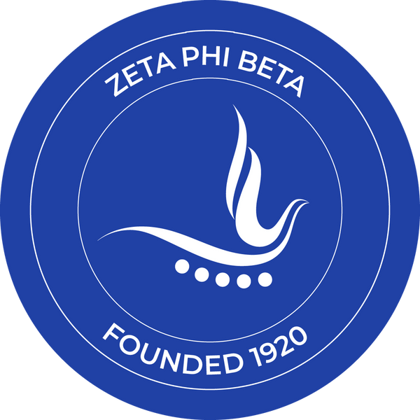 Zeta Phi Beta Sorority Car Decal Sticker- Full Color Circle Logo ...