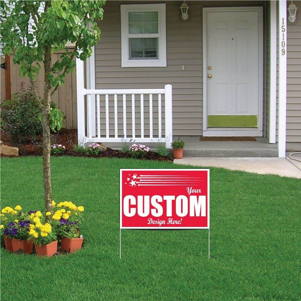 Custom Polybag Yard Signs | 16"x24" | VictoryStore.com