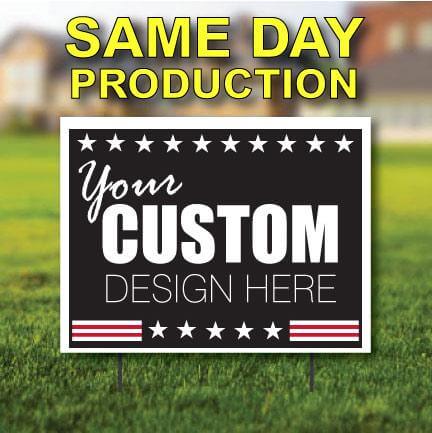 Custom Political Campaign Yard Signs | Cheap & Fast – VictoryStore.com