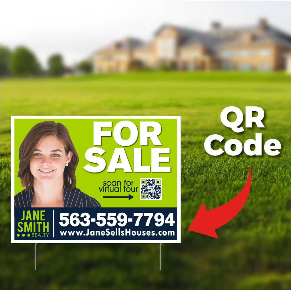 18"x24" QR Code Yard Sign | Political Sign | VictoryStore ...