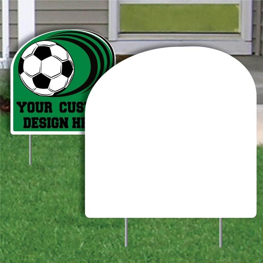 Angled Dome Shaped Sign | Yard Sign Blank | VictoryStore.com