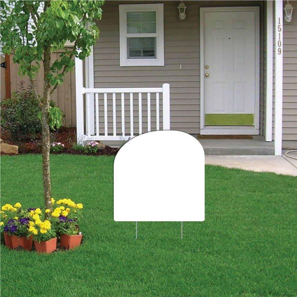 Angled Dome Shaped Sign | Yard Sign Blank | VictoryStore.com
