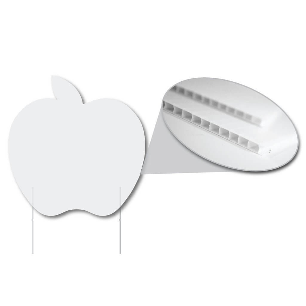 Apple Shaped Blank Yard Sign | VictoryStore – VictoryStore.com