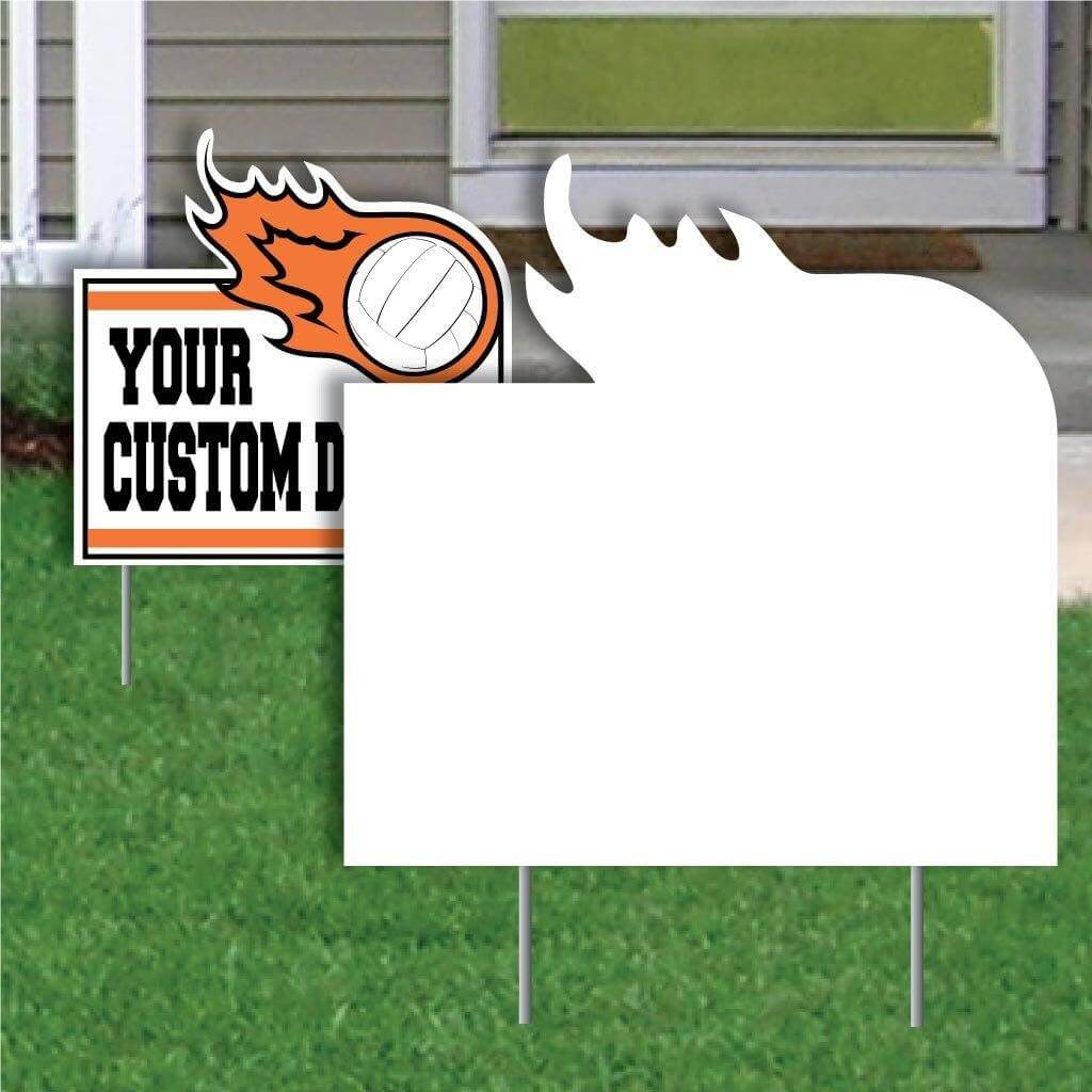 Balls of Fire Yard Sign Blanks | Sports Signs | Wholesale Pricing ...