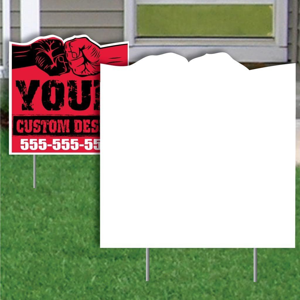 Blank Knuckles Touch Yard Sign | VictoryStore – VictoryStore.com