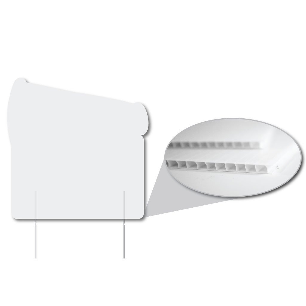 Blank Megaphone with Rectangle Yard Sign | Wholesale Pricing ...