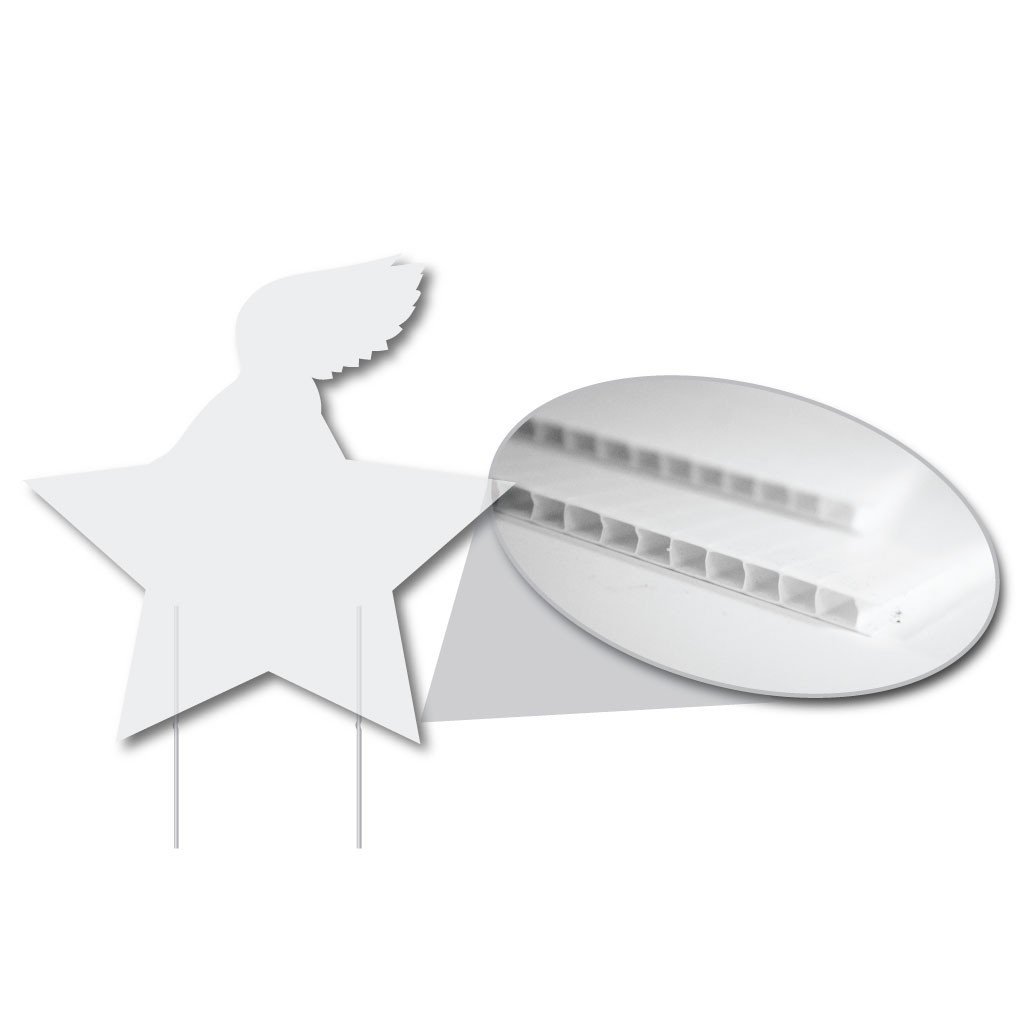 Blank Star with Winged Shoe Yard Sign | VictoryStore – VictoryStore.com
