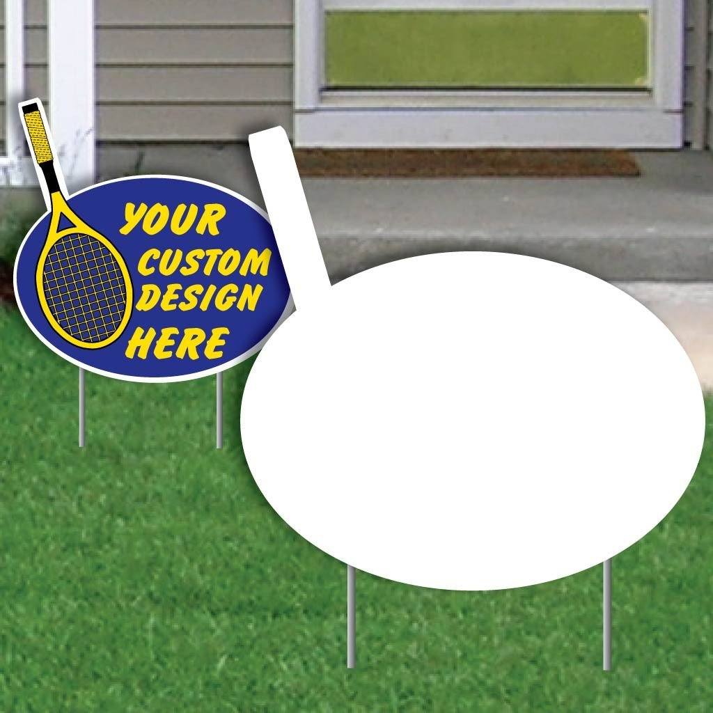 Blank Stick with Oval Yard Sign | Wholesale Pricing – VictoryStore.com
