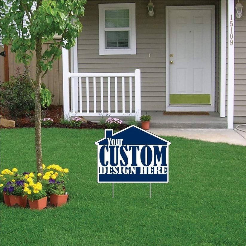 Custom Realtor House Shaped Yard Sign – VictoryStore.com