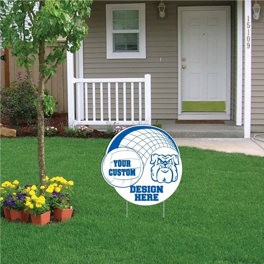Custom Volleyball Double Circle Yard Signs – VictoryStore.com