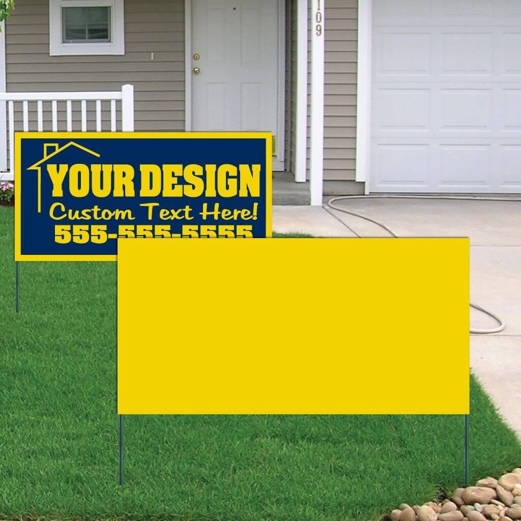 2'x4' Blank Yard Signs | Cheap & Free Shipping – VictoryStore.com
