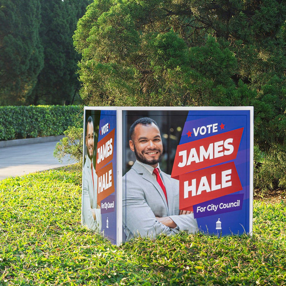 Custom Political Campaign Yard Signs | Cheap & Fast – VictoryStore.com