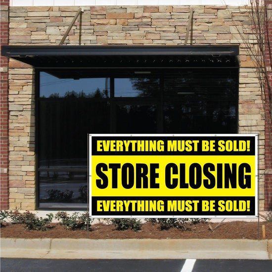 Store Closing Vinyl Banner with Grommets | VictoryStore – VictoryStore.com
