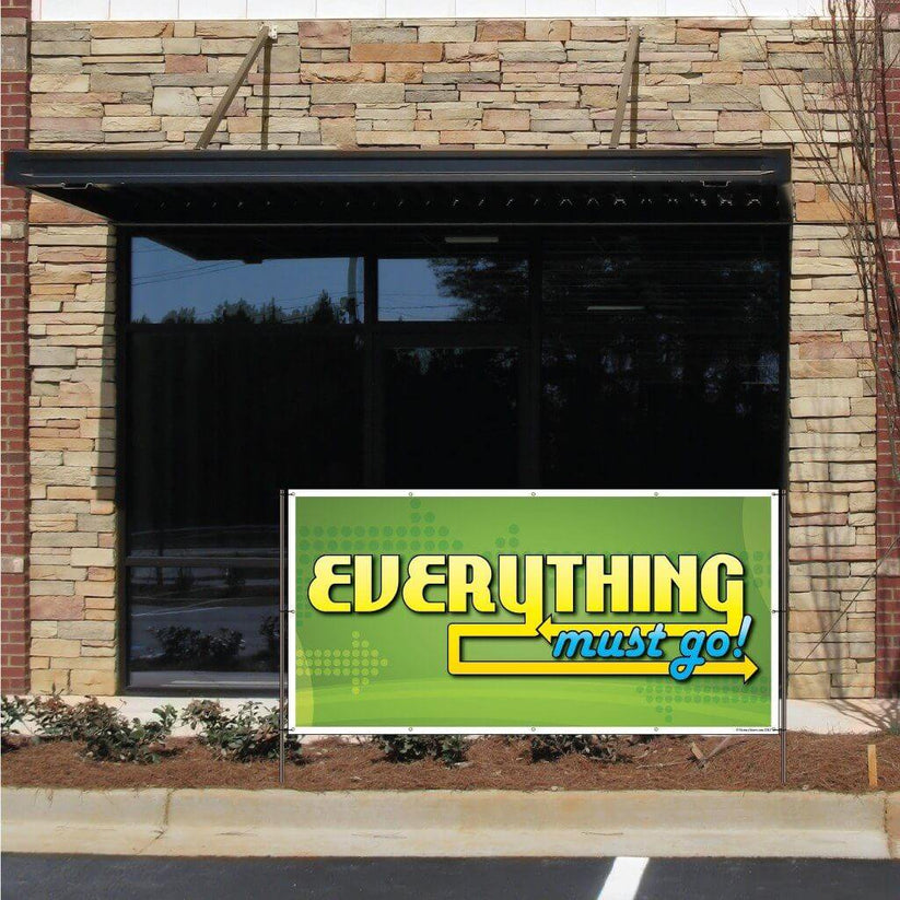 Everything Must Go Vinyl Banner with Grommets | VictoryStore ...