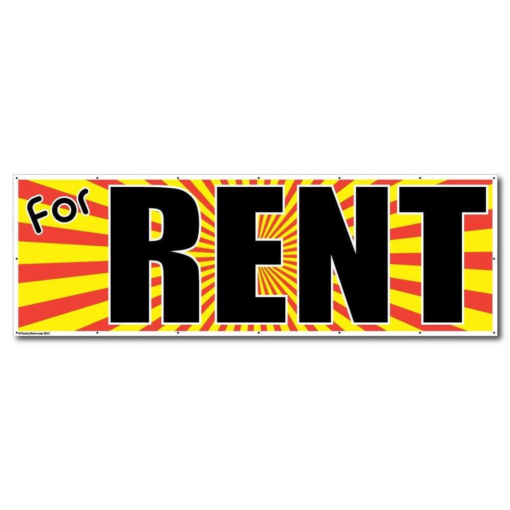 For Rent Vinyl Banner with Grommets | VictoryStore – VictoryStore.com