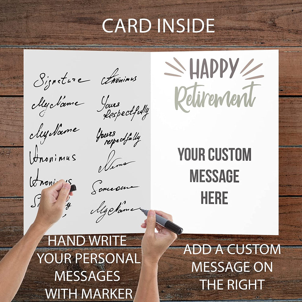 3' Custom Military Retirement Card | VictoryStore – VictoryStore.com