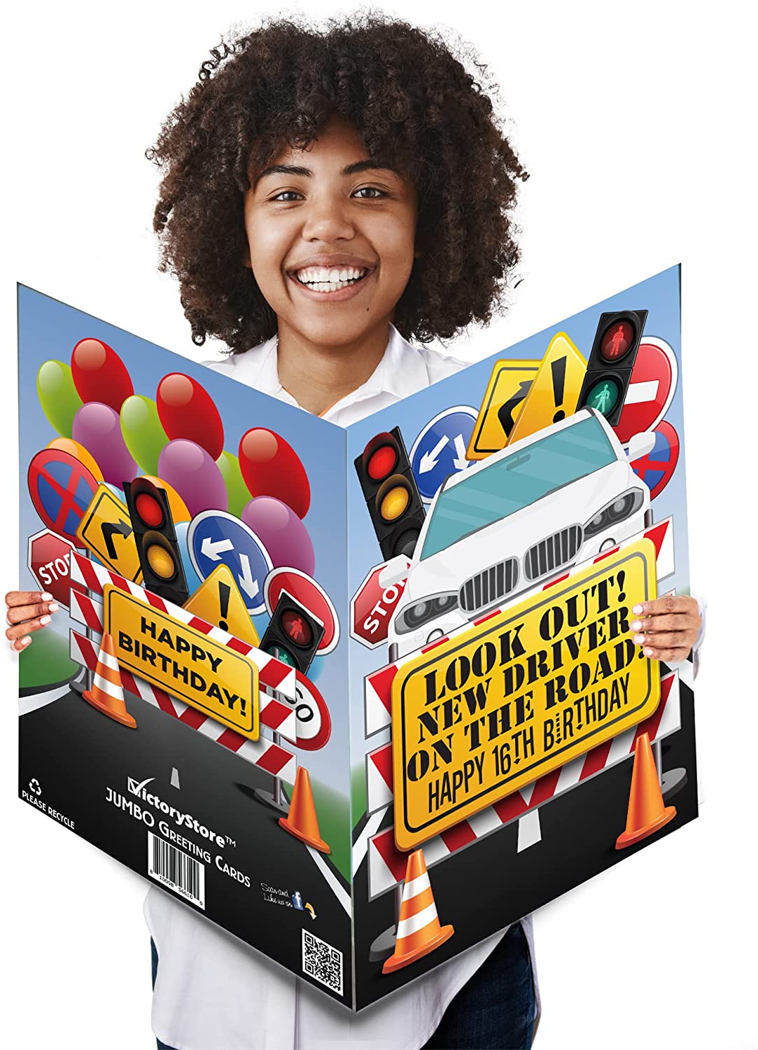 Jumbo New Driver On The Road Birthday Card | VictoryStore ...