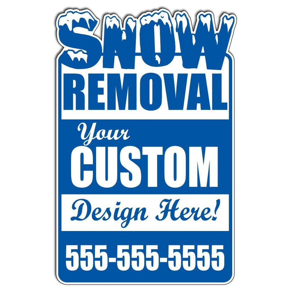Custom Snow Removal Yard Signs | Cheap & Fast – VictoryStore.com