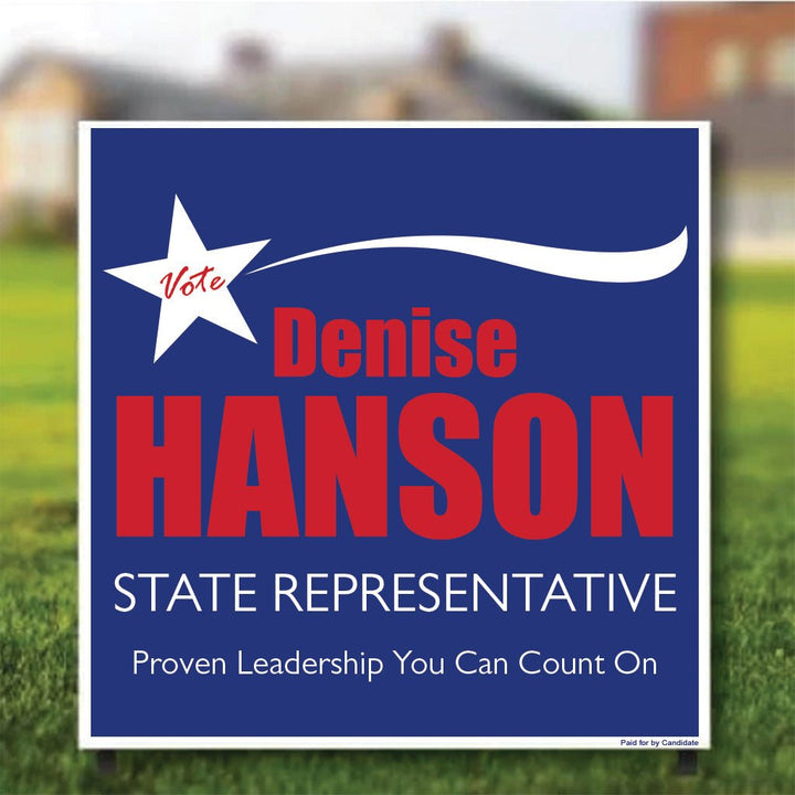 Custom Political Campaign Yard Signs | Cheap & Fast – VictoryStore.com