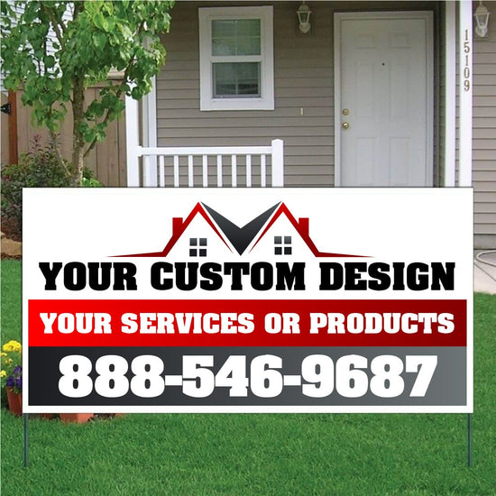 4' x 8' Corrugated Plastic Road Signs – Custom Printed Road Signs ...